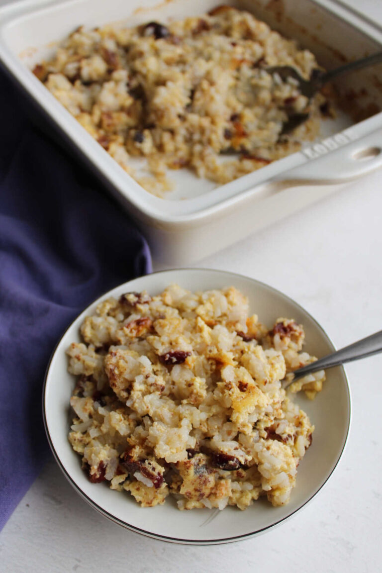 Old Fashioned Baked Rice Pudding with Cooked Rice - Cooking With Carlee