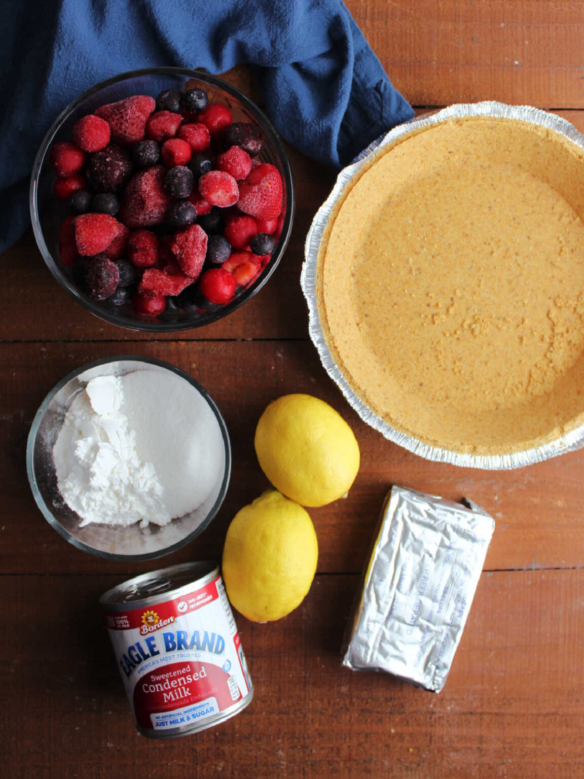 Creamy Lemon Berry Pie - Cooking With Carlee