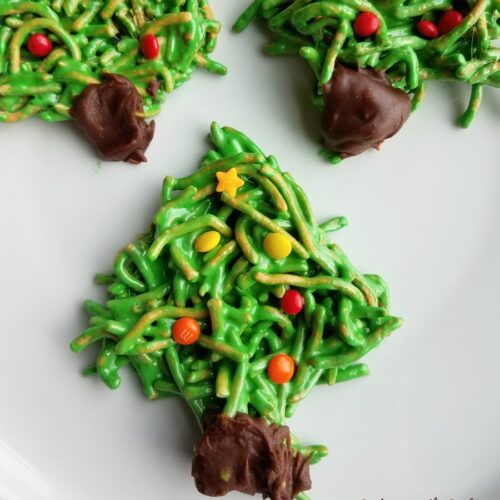 No Bake Christmas Tree Cookies - Cooking With Carlee