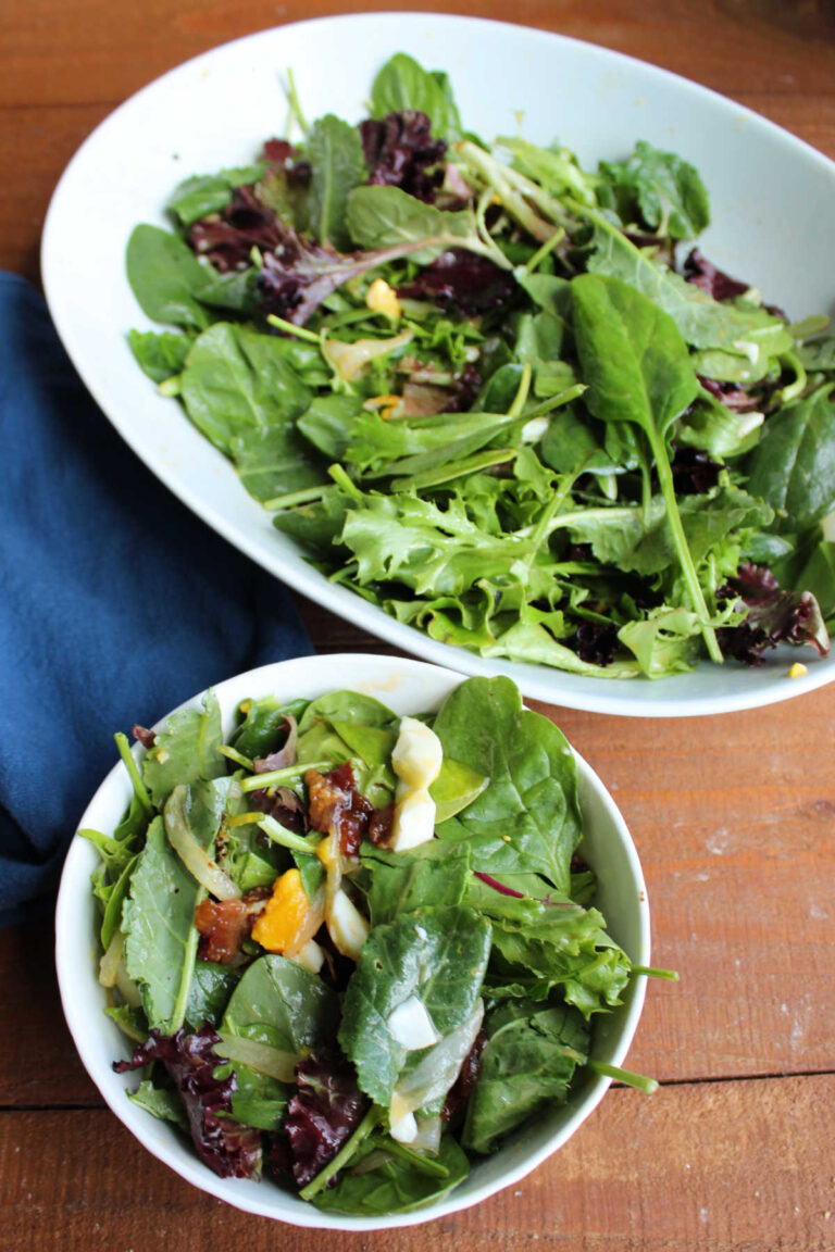 Wilted Lettuce Salad With Hot Bacon Dressing - Cooking With Carlee