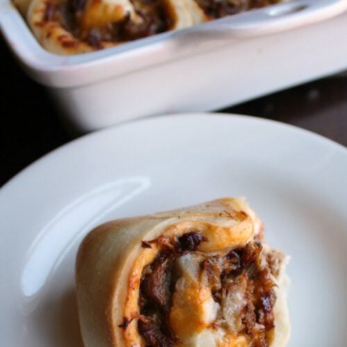 Cheesy BBQ Pulled Pork Buns - Cooking With Carlee