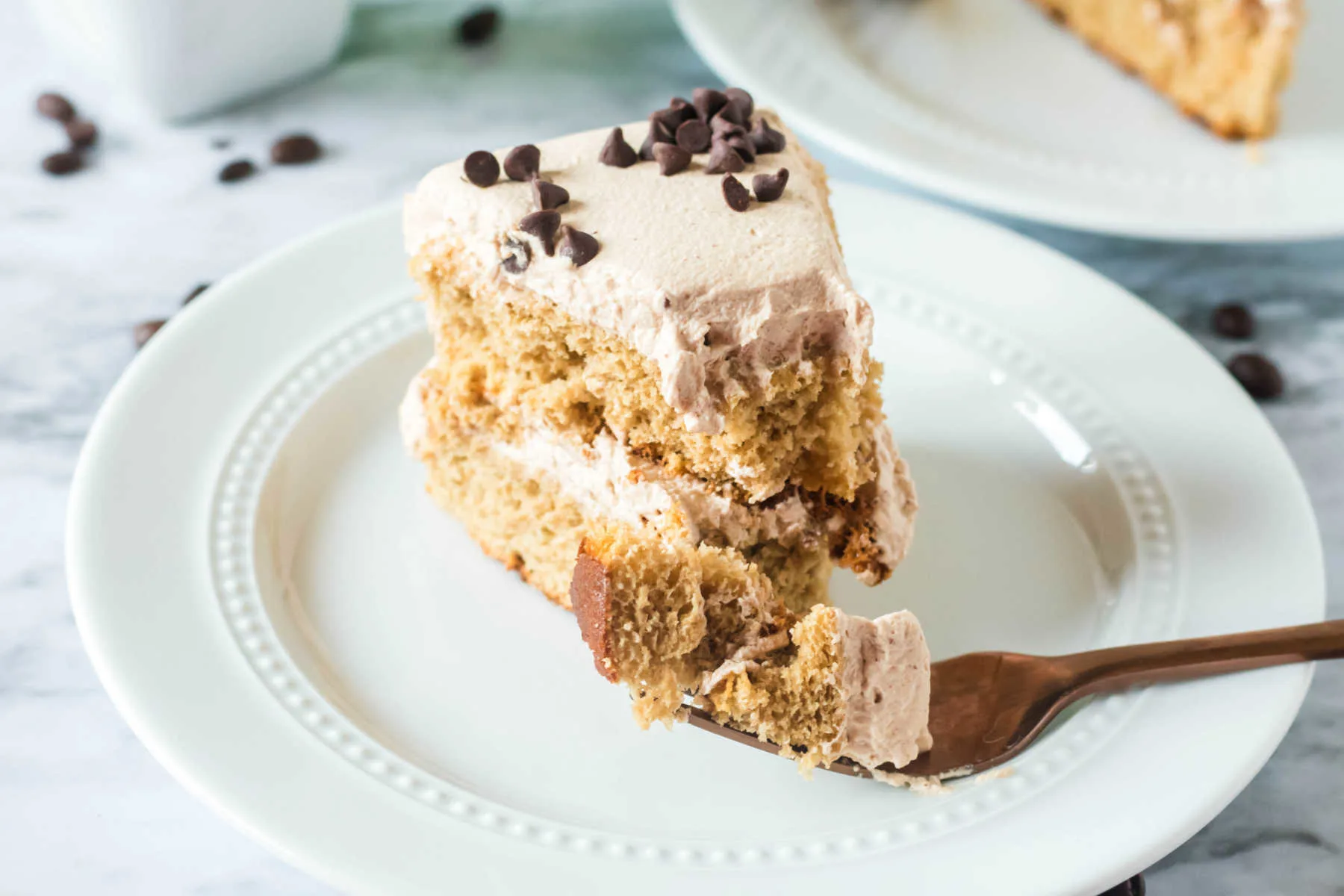 Coffee and Cream Sponge Cake - Cooking With Carlee