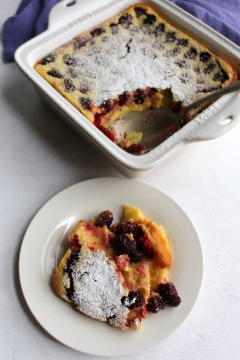 Blackberry Clafoutis - Cooking With Carlee