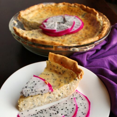 Dragon Fruit Cream Pie - Cooking With Carlee