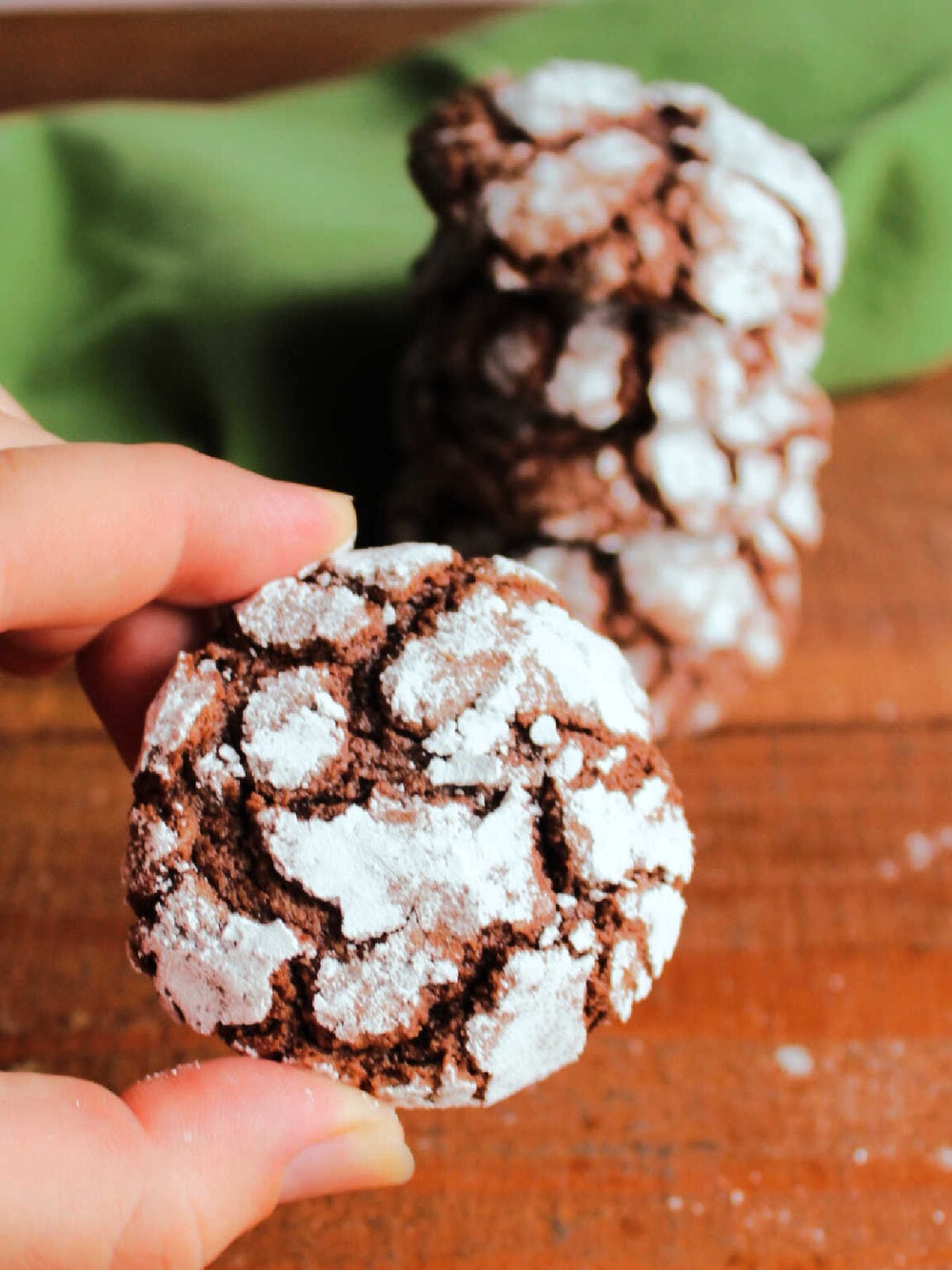 Chocolate Crinkle Cookies - Cooking With Carlee