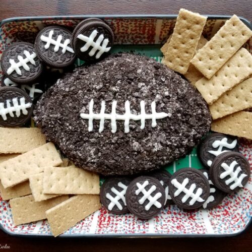 Football Cookies and Cream Cheese Ball - Cooking With Carlee