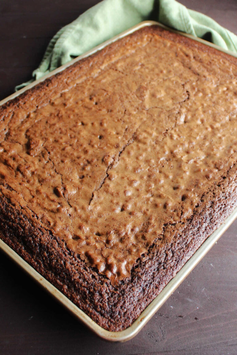 Lunch Lady Brownies in a Sheet Pan - Cooking With Carlee