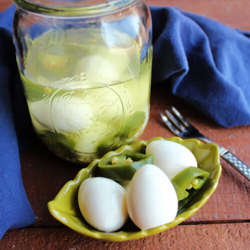 Jalapeno Pickled Quail Eggs - Cooking With Carlee