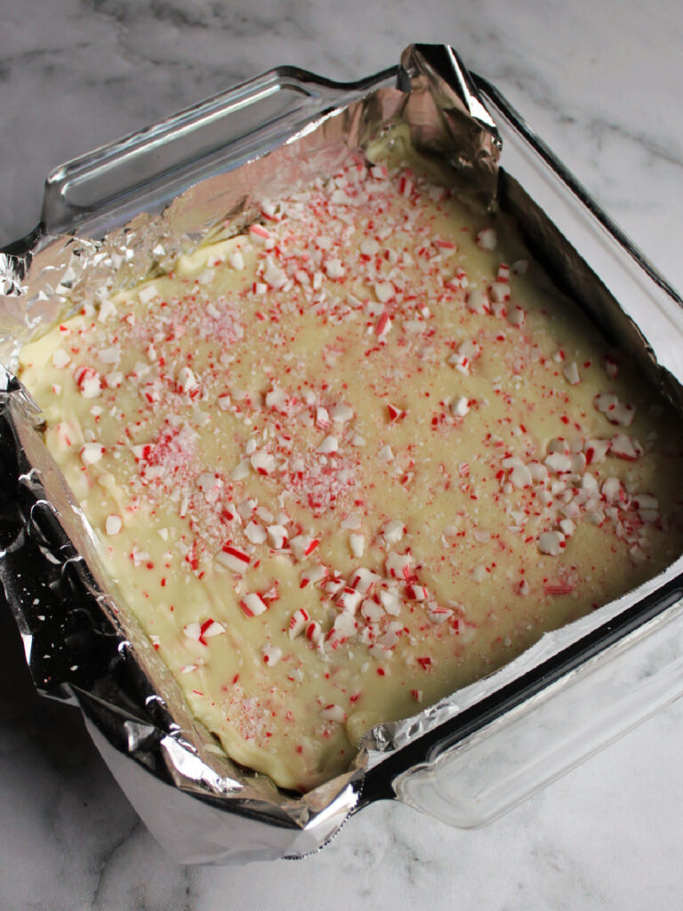 Easy Peppermint Bark Fudge - Cooking With Carlee