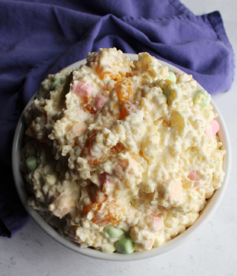 Old Fashioned Frog Eye Salad - Cooking With Carlee