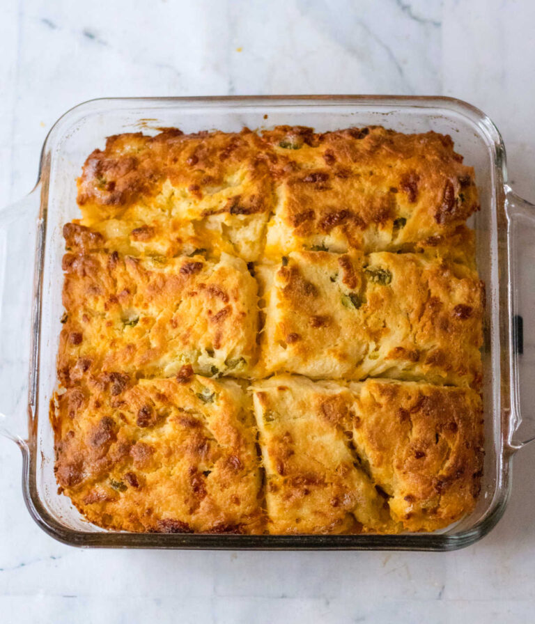 Cheddar Jalapeno Butter Swim Biscuits - Cooking With Carlee