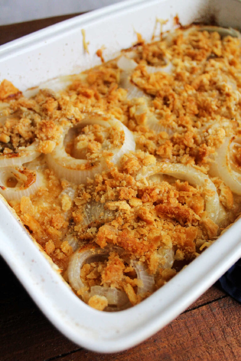 Cheesy Onion Casserole - Cooking With Carlee