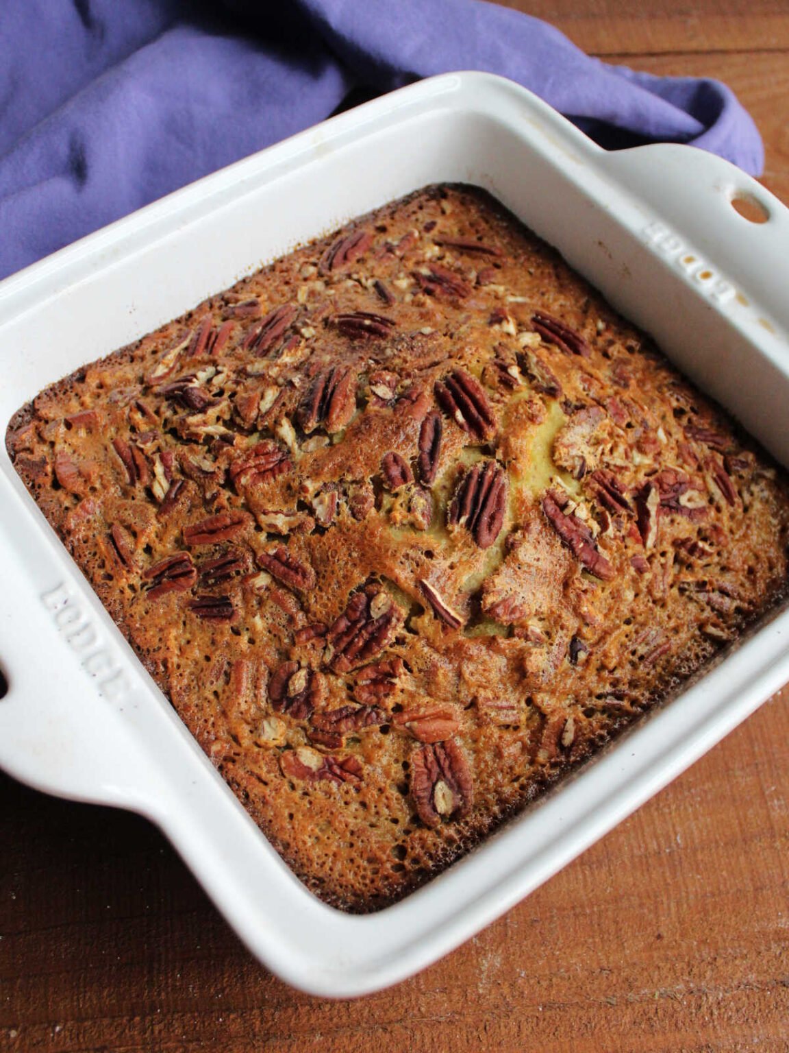 Old Fashioned Pecan Pudding Cake - Cooking With Carlee