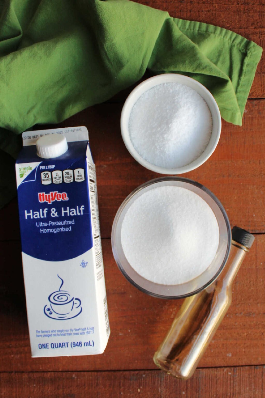 Easy Vanilla Ice Cream from Half and Half - Cooking With Carlee