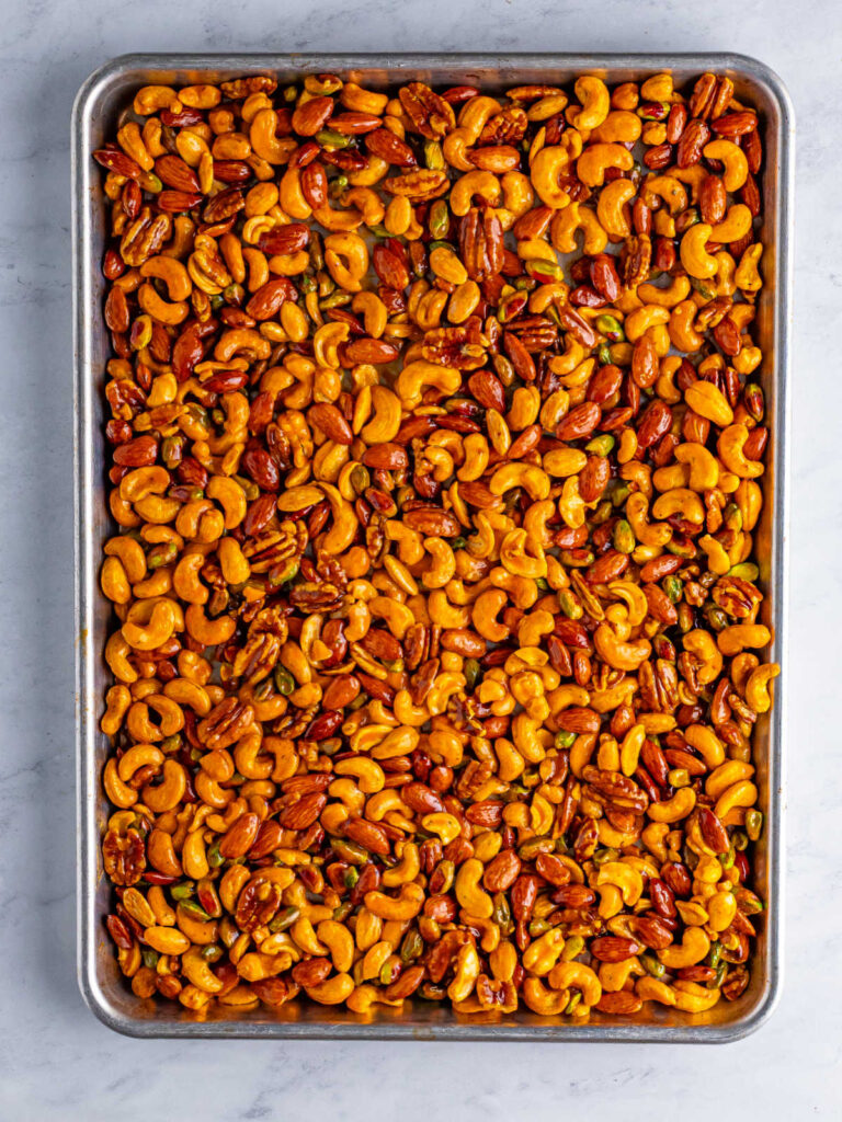 Buffalo Ranch Spiced Nuts - Cooking With Carlee