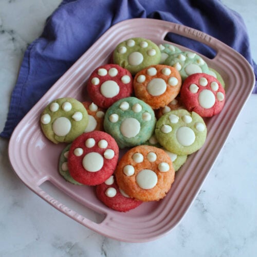 Peanut Butter Paw Print Cookies - Cooking With Carlee
