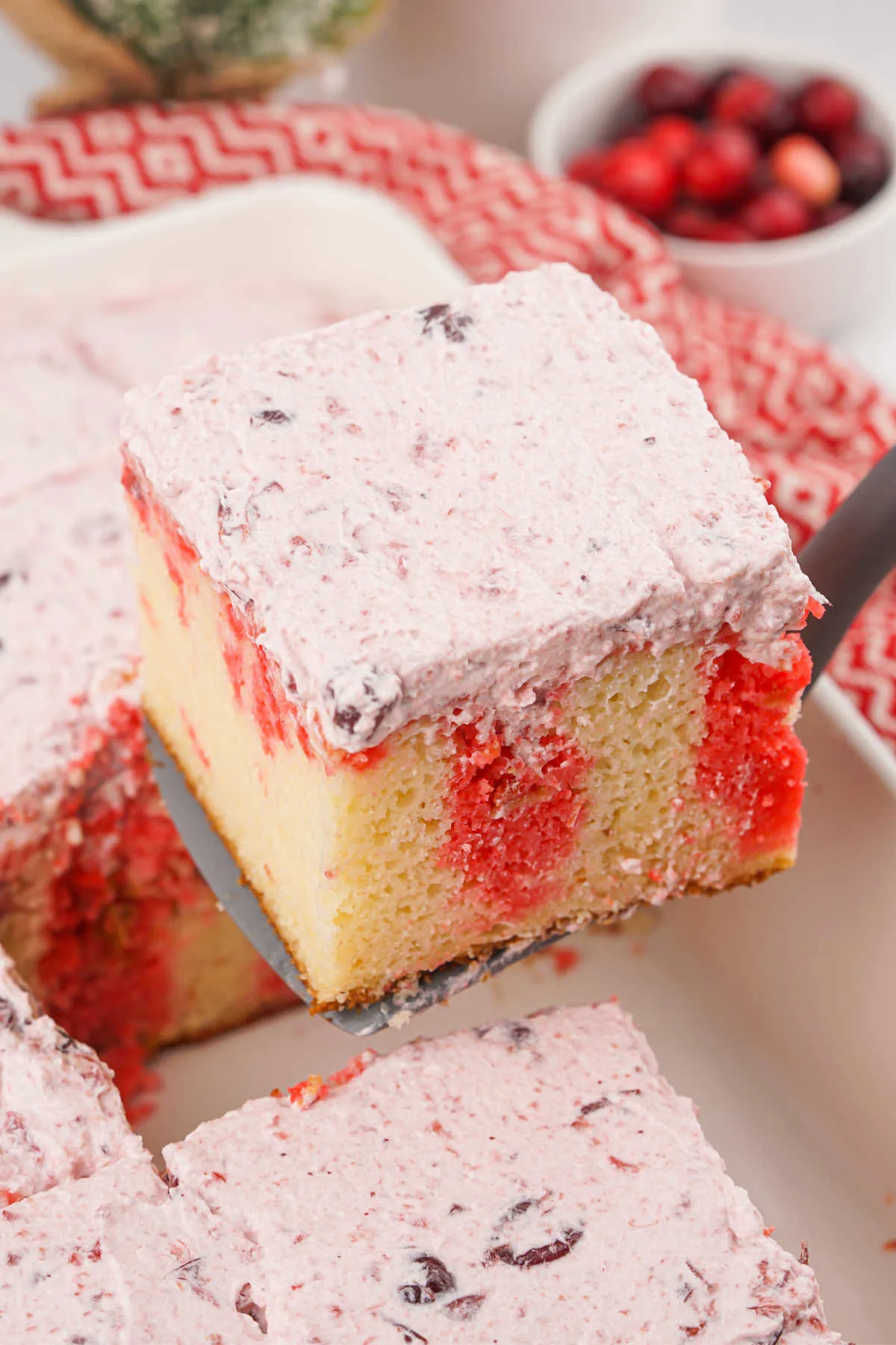 Cranberry Poke Cake - Cooking With Carlee