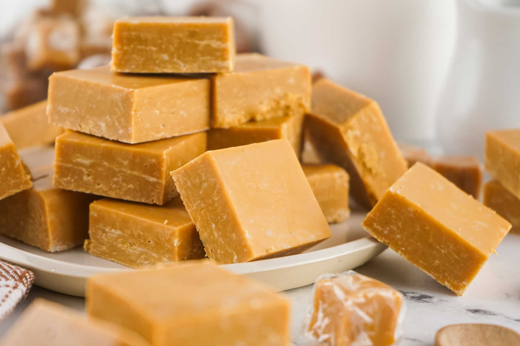 2 Ingredient Caramel Fudge - Cooking With Carlee