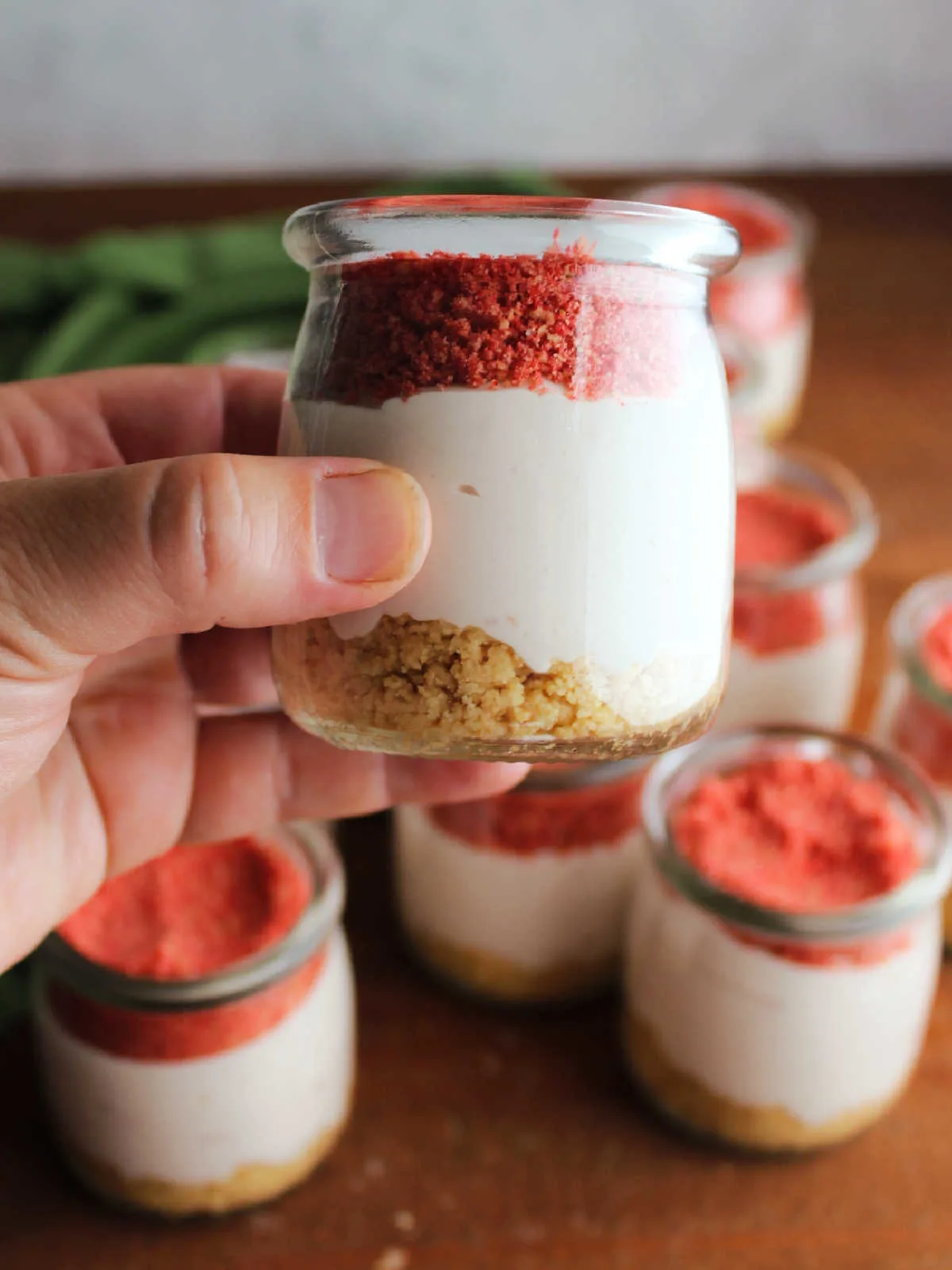 No Bake Strawberry Crunch Cheesecake Jars - Cooking With Carlee