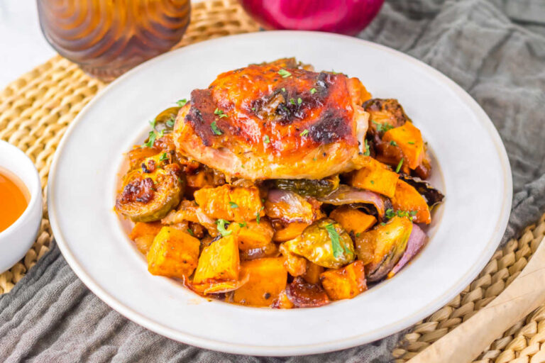 Sheet Pan Maple Dijon Chicken - Cooking With Carlee