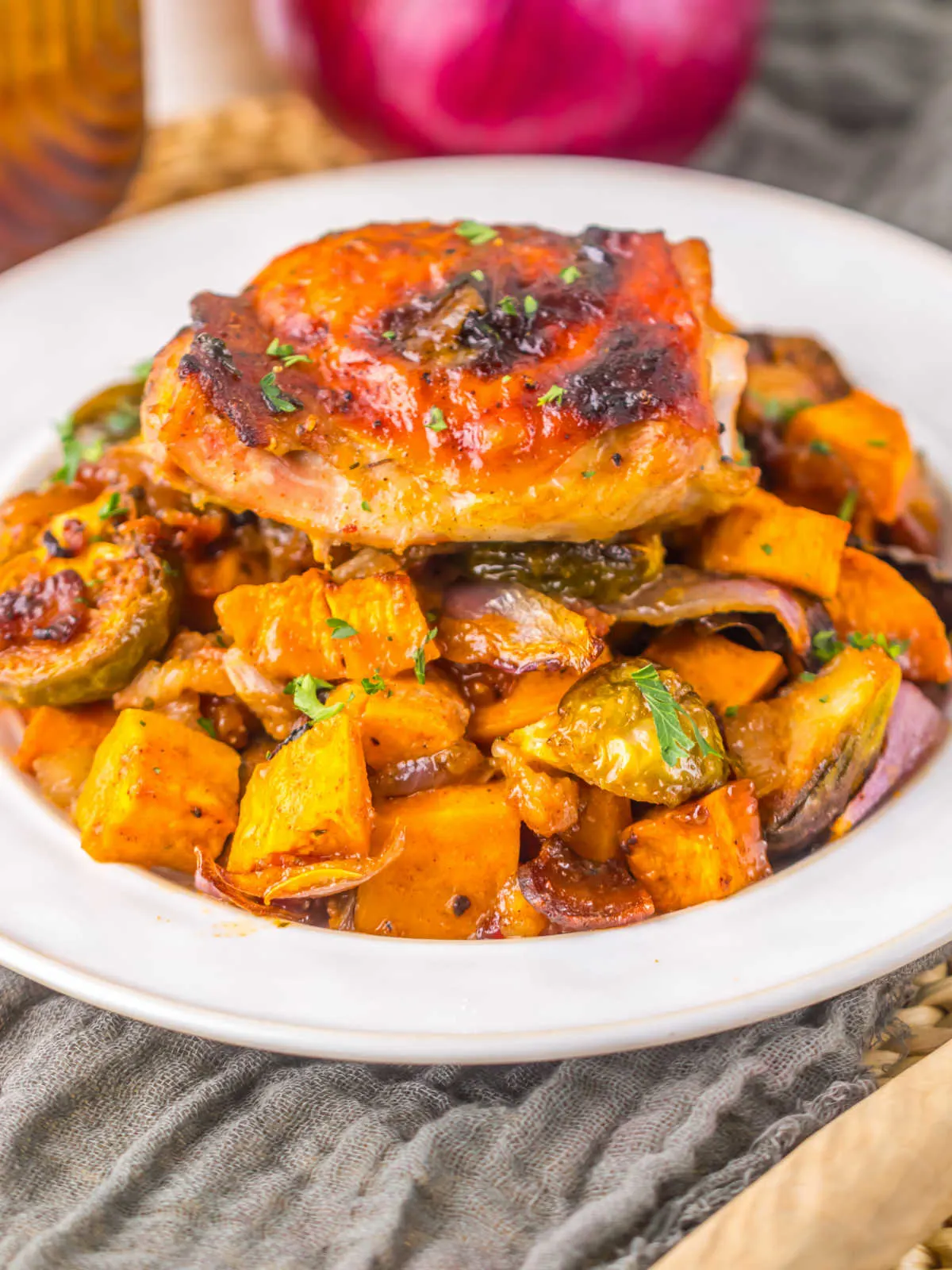 Sheet Pan Maple Dijon Chicken - Cooking With Carlee