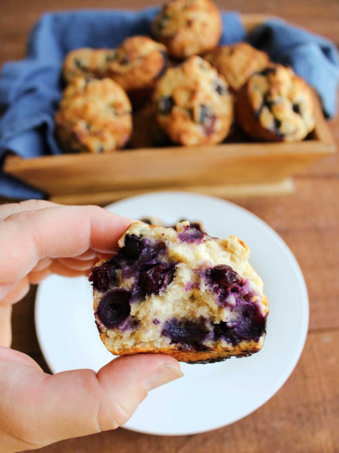 Blueberry Muffins With Sourdough Discard - Cooking With Carlee