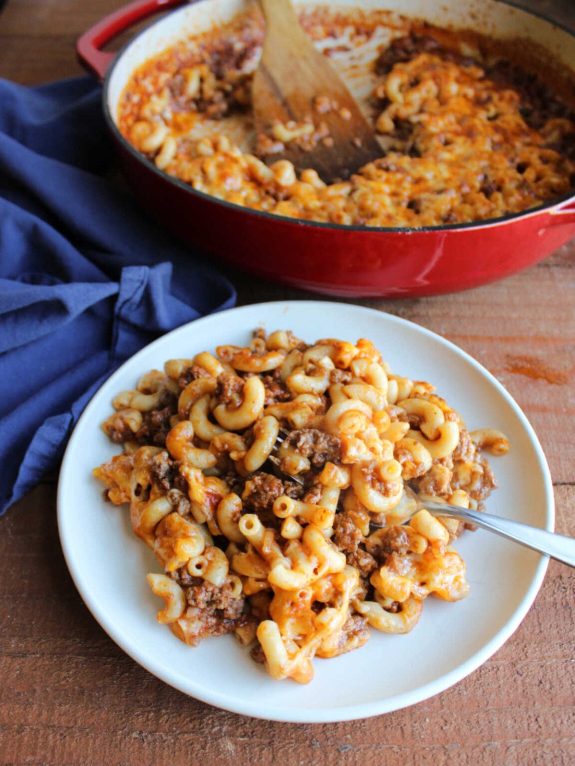 Grandma's Macaroni and Ground Beef Casserole - Cooking With Carlee